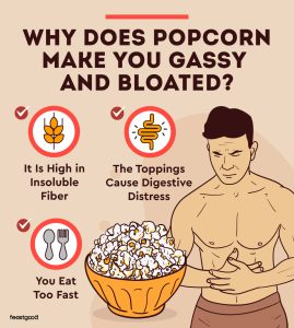 Popcorn Makes Me Gassy & Bloated: 3 Reasons + How To Fix - FeastGood.com